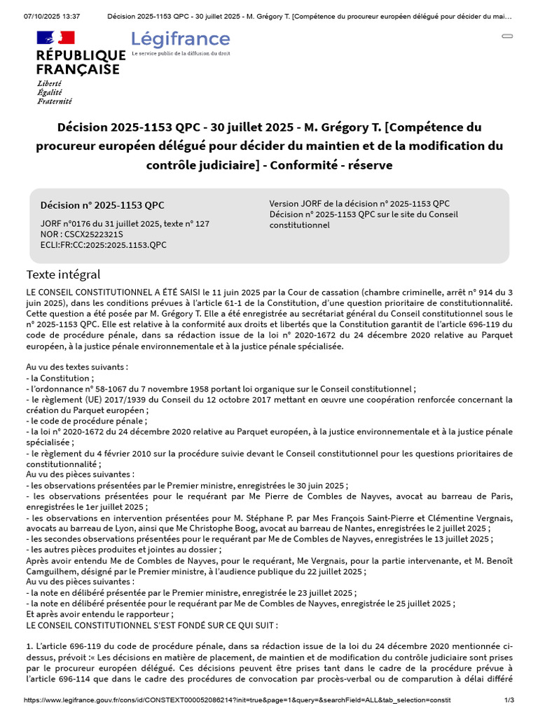 Compétence du procureur européen délégué | PDF | Magistrat | Compétence
