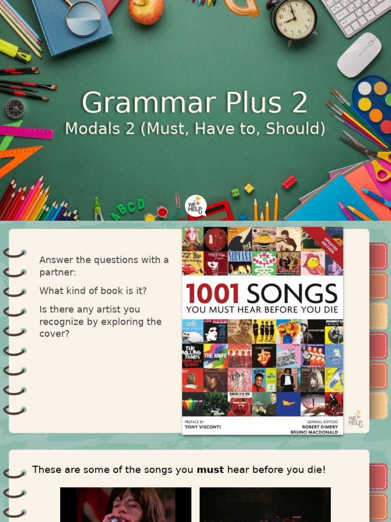 Modal Verbs (Must, Should, Have to) (1) | PDF