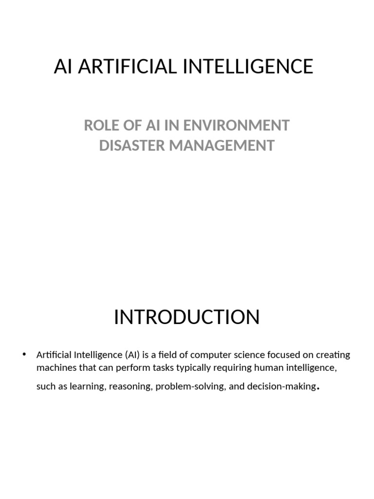 Ai Artificial Intelligence Pdf