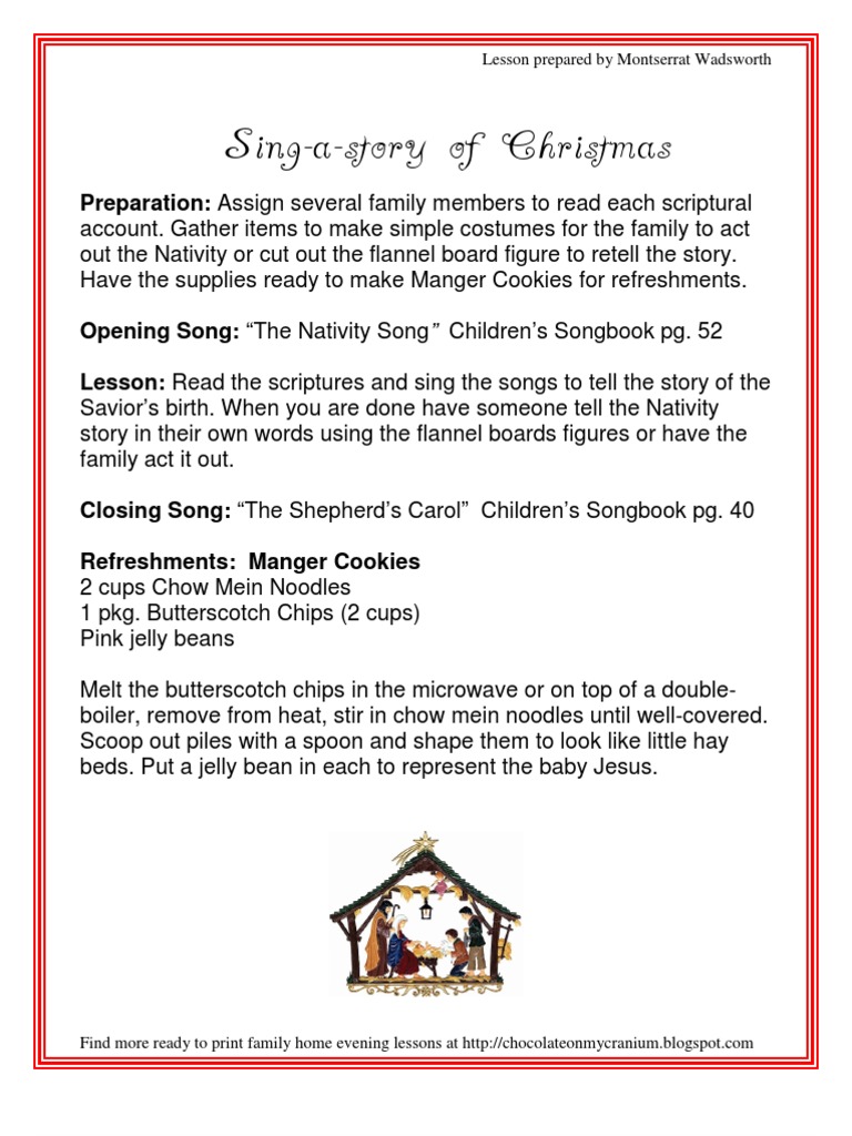 Sing Along Christmas FHE | PDF | Religious Behaviour And Experience