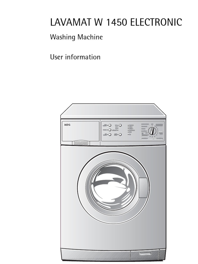 AEG LAVAMAT W 1450 | Washing Machine | Ac Power Plugs And Sockets