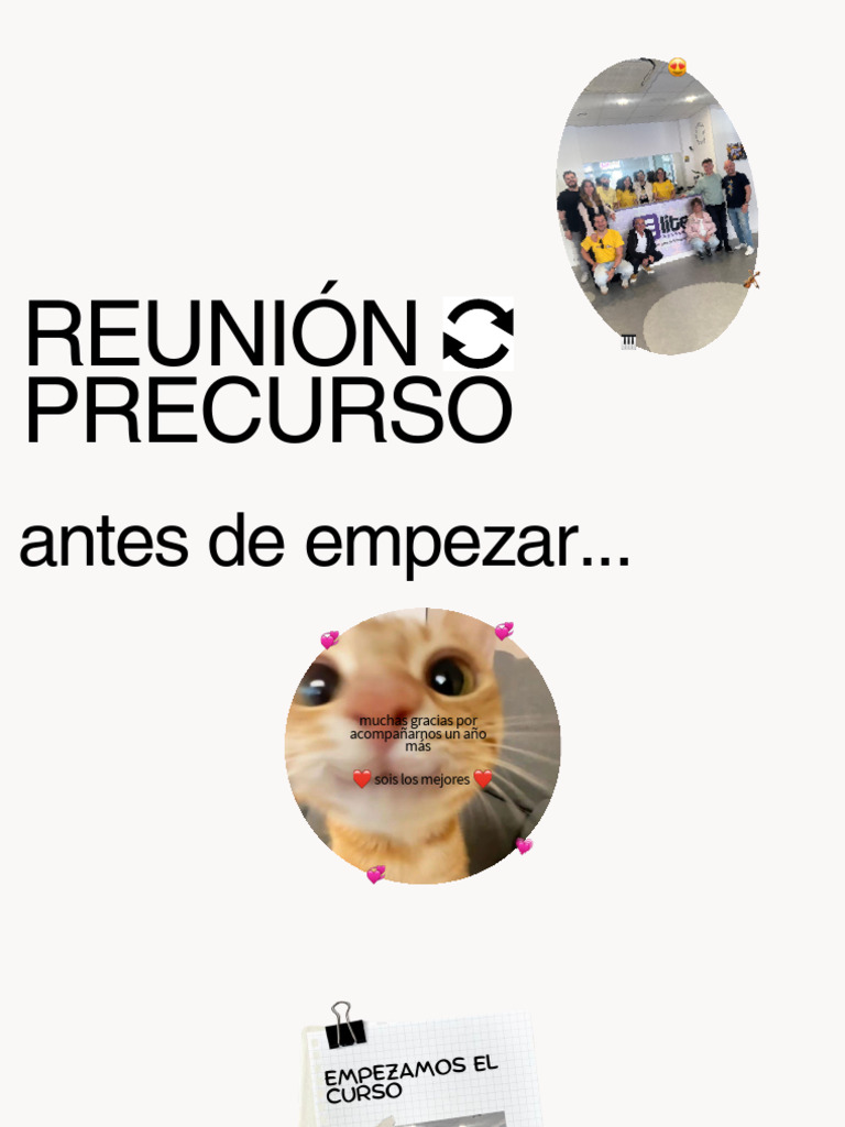 Reunión Inicio de Curso - Academia Elite | PDF