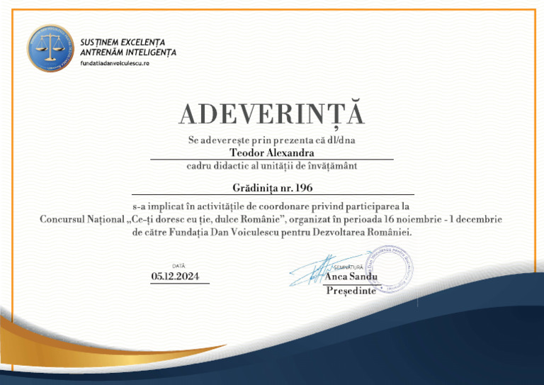 Teodor Alexandra GR Dini A Nr. 196 | PDF