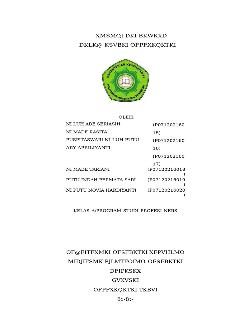 PDF 19194 Nim 15 20 Risiko Dan Hazard Dalam Asuhan Keperawatan | PDF