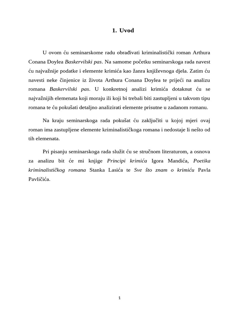 Krimić - Glavni Dio | PDF