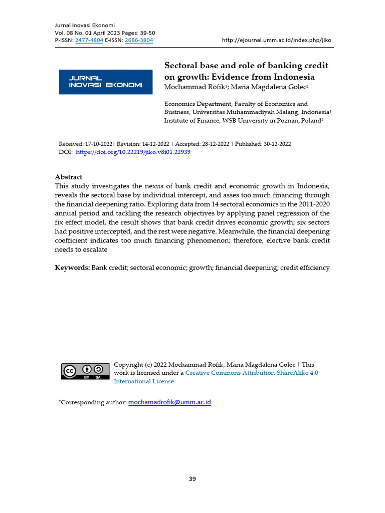 Sectoral_base_and_role_of_banking_credit_on_growth (2) | PDF ...