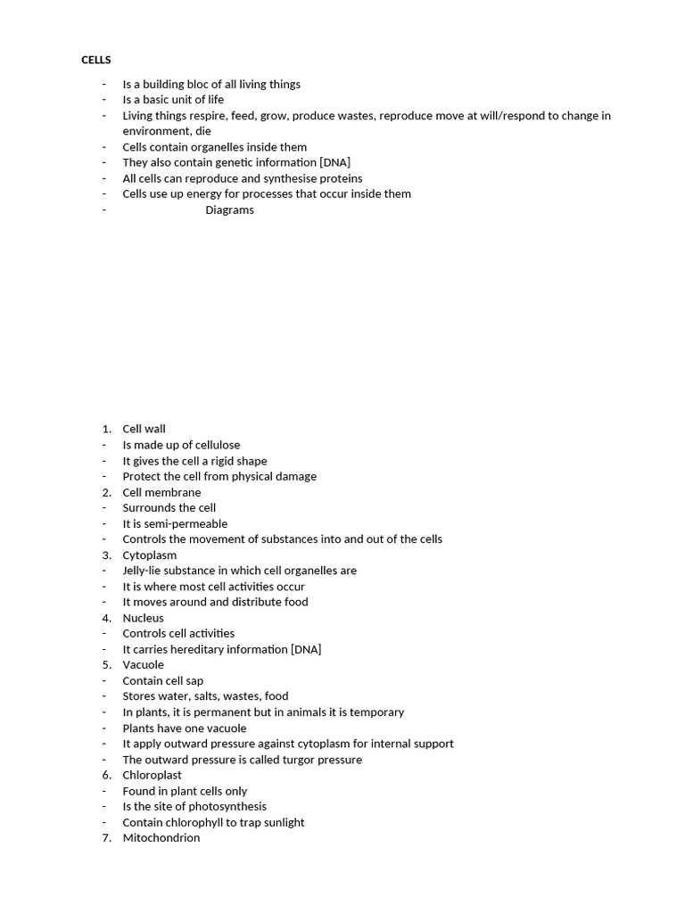 Science FORM 1 Notes Biology | PDF | Flowers | Breathing
