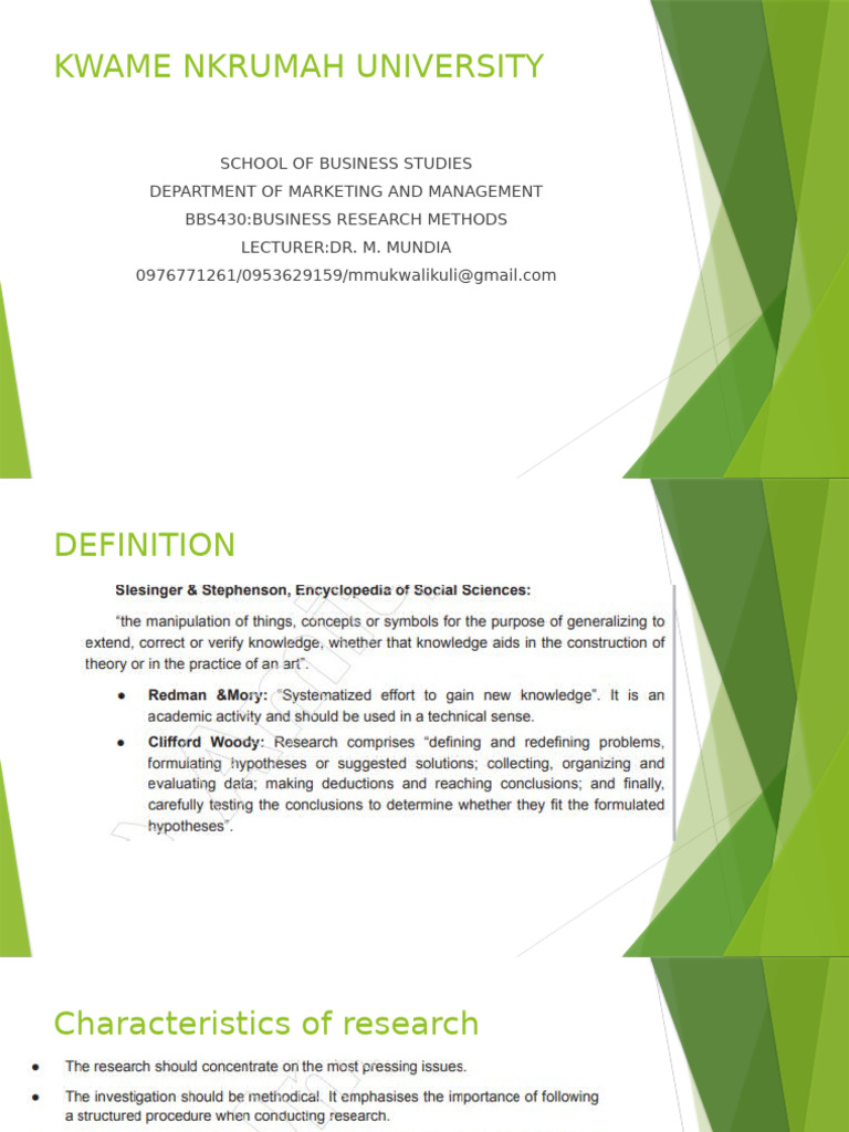 Bbs 430 Research Methods (Autosaved) | PDF | Sampling (Statistics) | Methodology