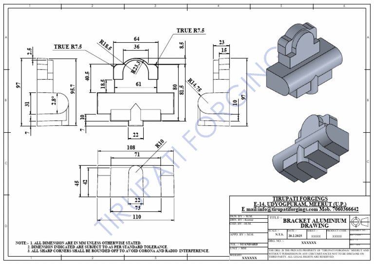 MFD DRG Bracket Aluminium | PDF