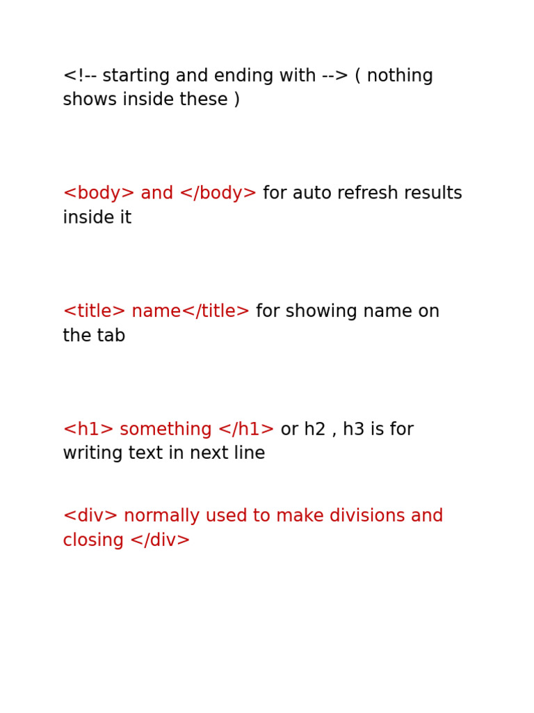 HTML Notes | PDF