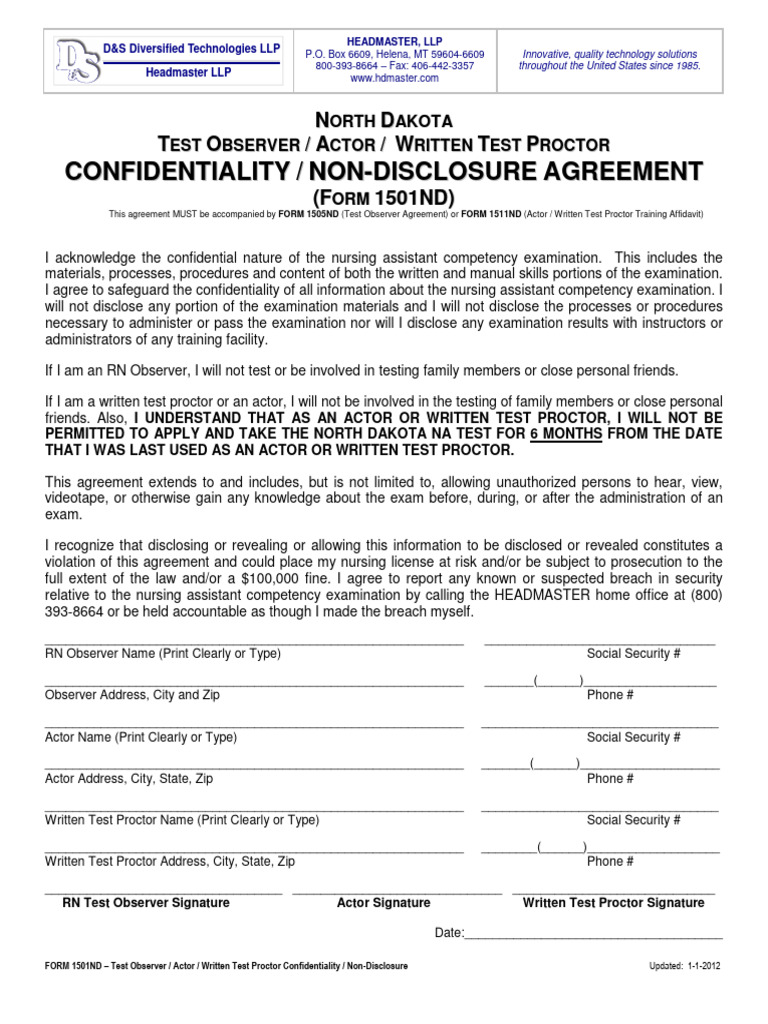 NDA Sample | PDF | Non Disclosure Agreement | Justice