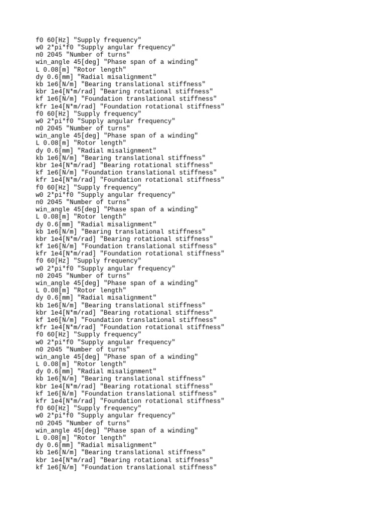 Induction Motor Vibration Parameters | PDF | Frequency | Hertz