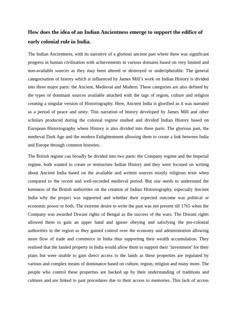 Sample Essay | PDF | Historiography | Property