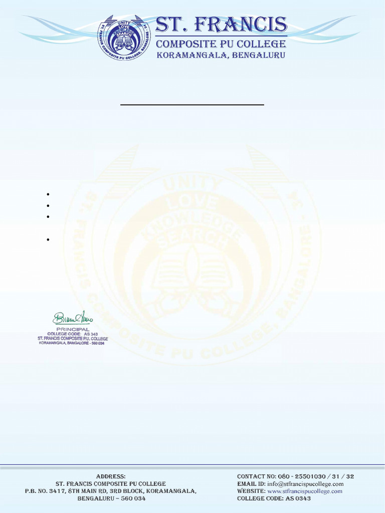 Circular - I PUC Original Docs | PDF