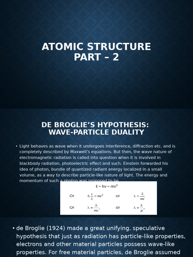 Atomic Structure 2 | PDF