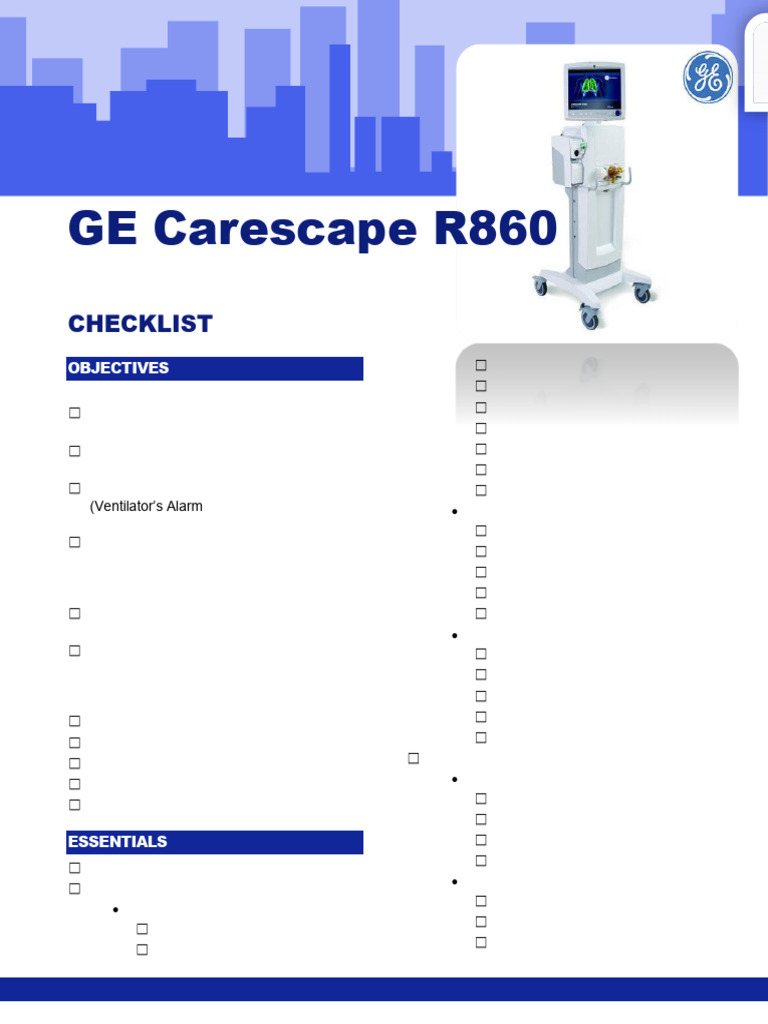 GE Carescape R860 New | PDF | Equipment