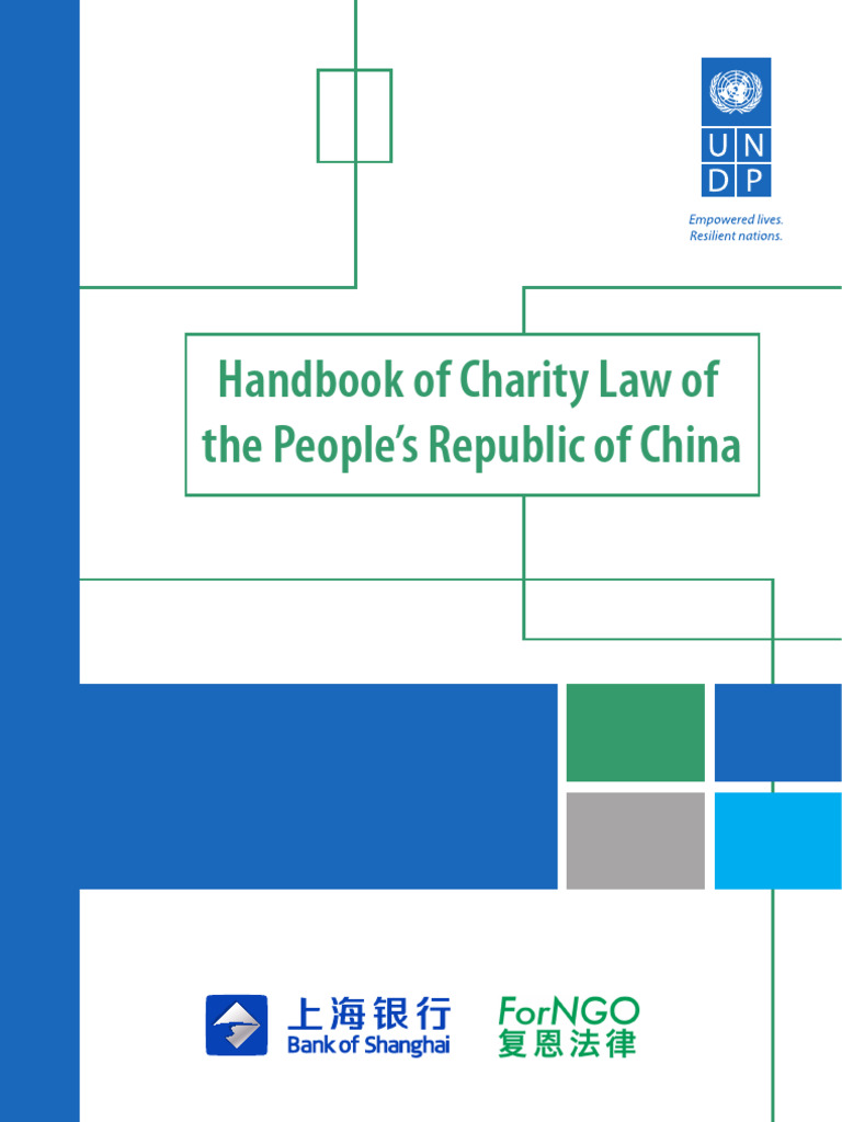 UNDP Handbook of Charity Law of The Peoples Republic of China | PDF ...