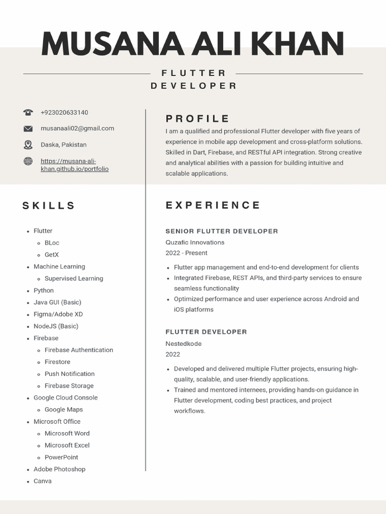 Musana CV | PDF