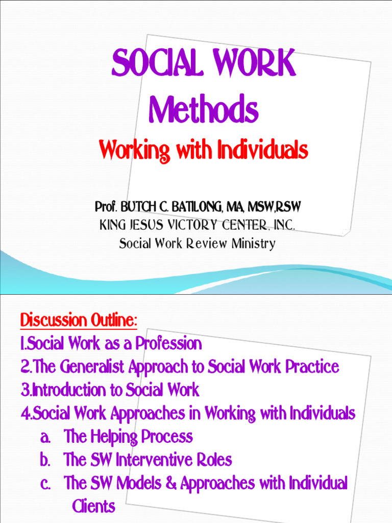 Overview of Social Work Practices | PDF | Social Work | Attitude ...