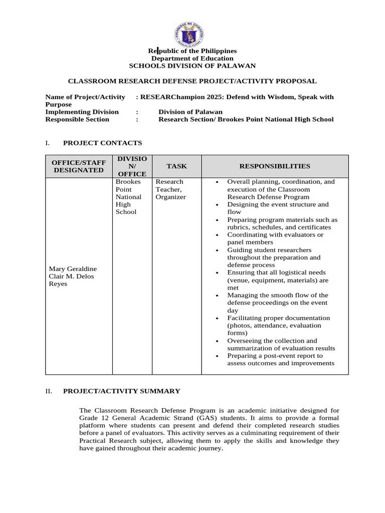 Research Final Defense - Copy | PDF | Methodology | Critical Thinking