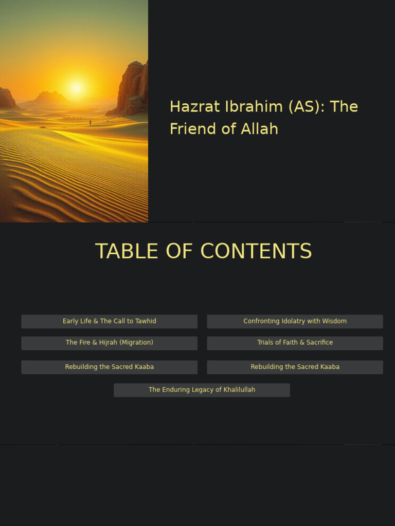 Hazrat Ibrahim as the Friend of Allah (3) | PDF | Prophets And Messengers In Islam | Idolatry