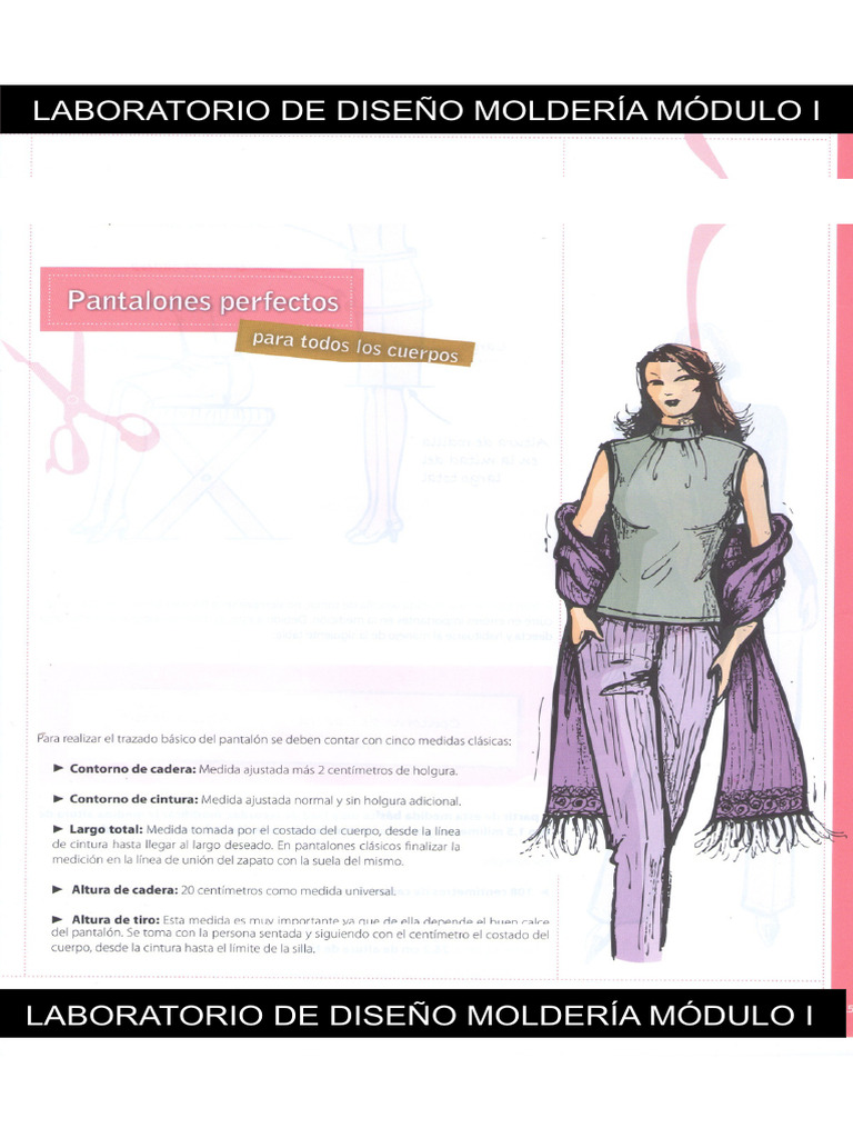Moldería Básica Apunte Modulo I Pantalon Base | PDF