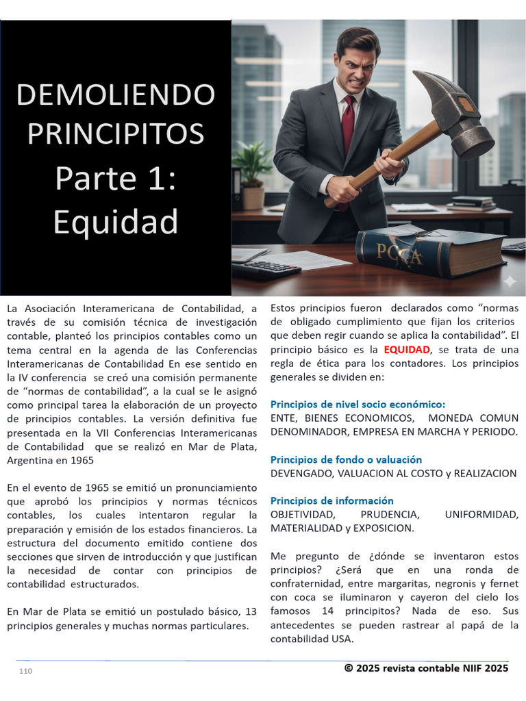 Demoliendo Principios - Equidad | PDF | Contabilidad | Estado financiero
