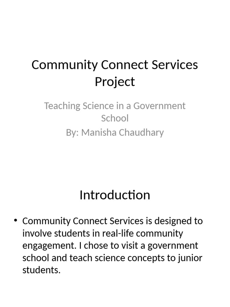 Community Connect Services | PDF