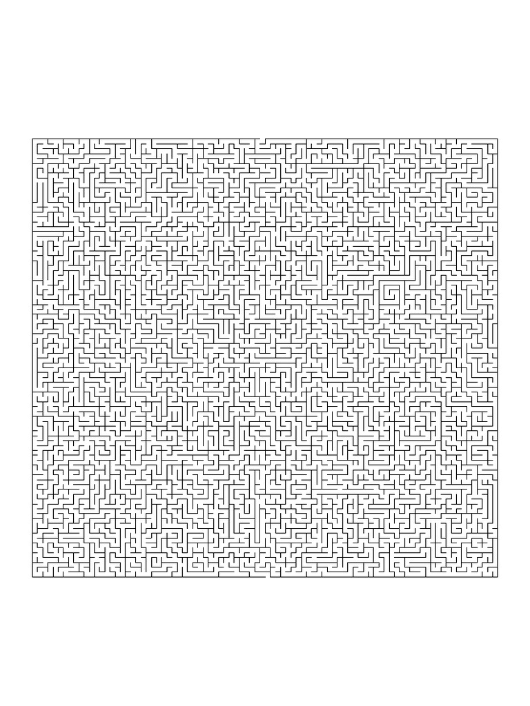 90 by 90 Orthogonal Maze | PDF