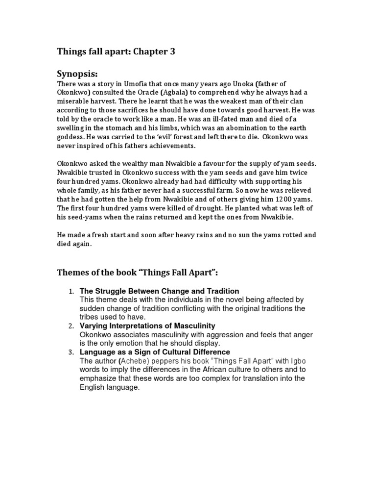 Things Fall Apart | PDF