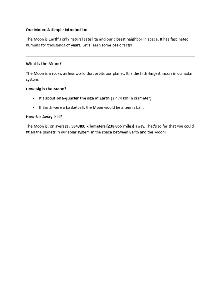 Our Moon1 | PDF
