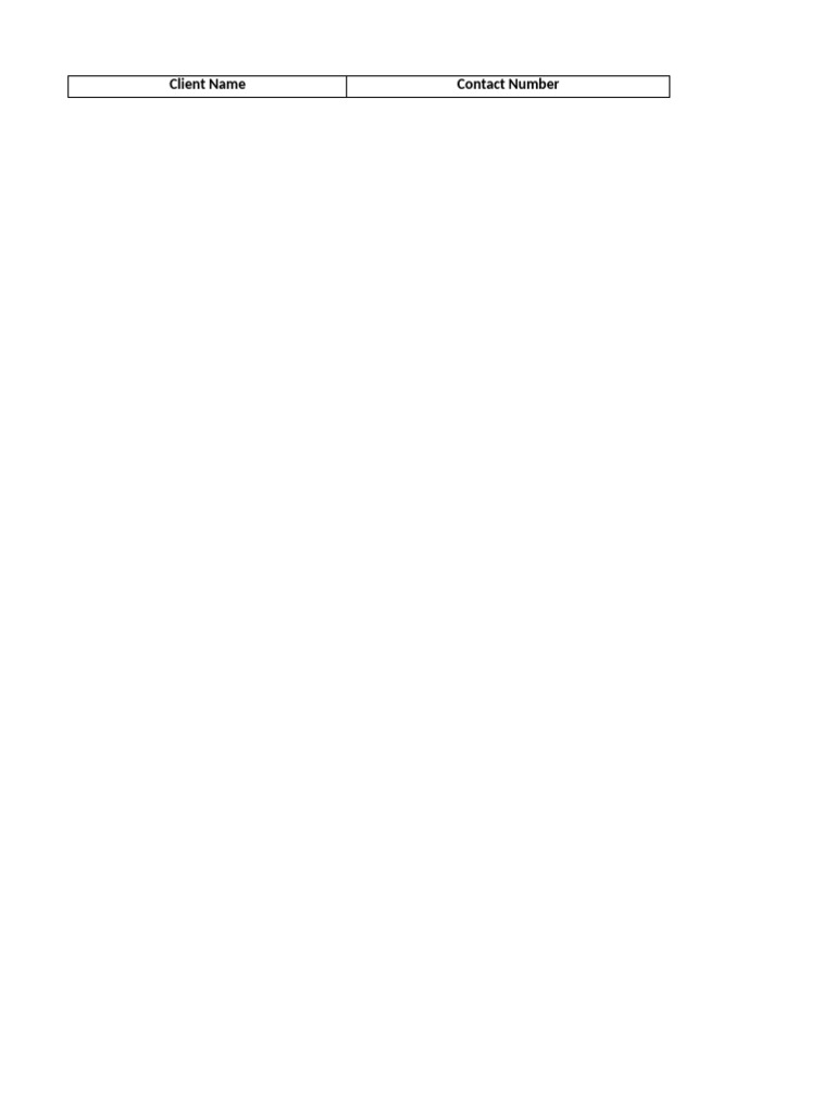 1627 Client Info Form | PDF