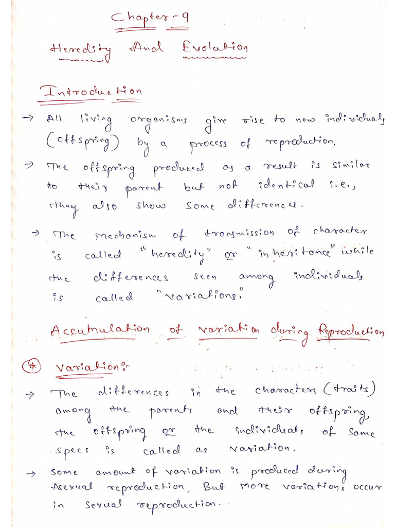 C-9 Heredity and Evolution | PDF