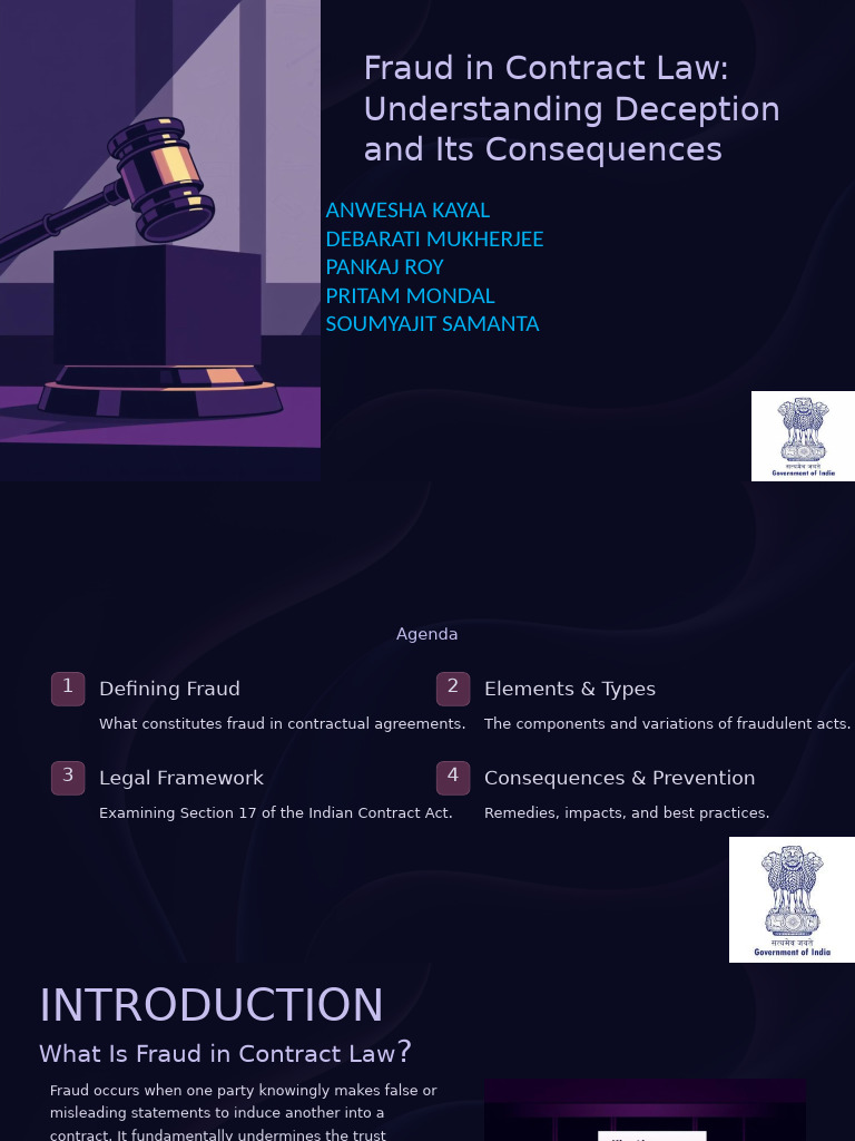 Fraud in Contract Law Understanding Deception and Its Consequences ...