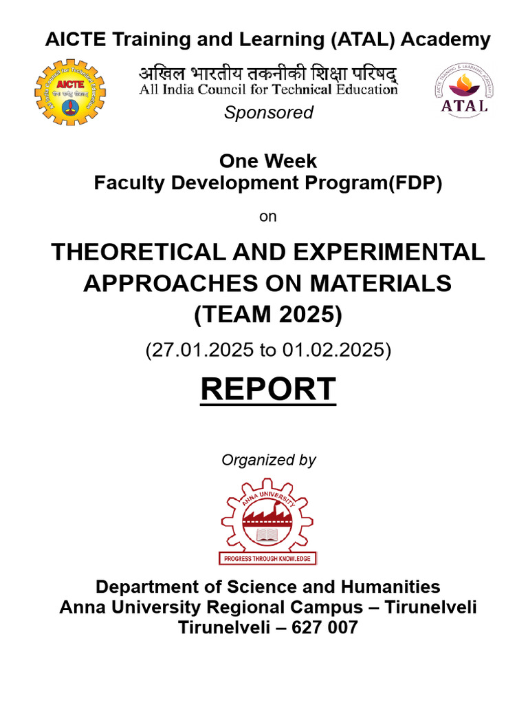 TEAM2025 Report | PDF | Zinc Oxide | Materials Science
