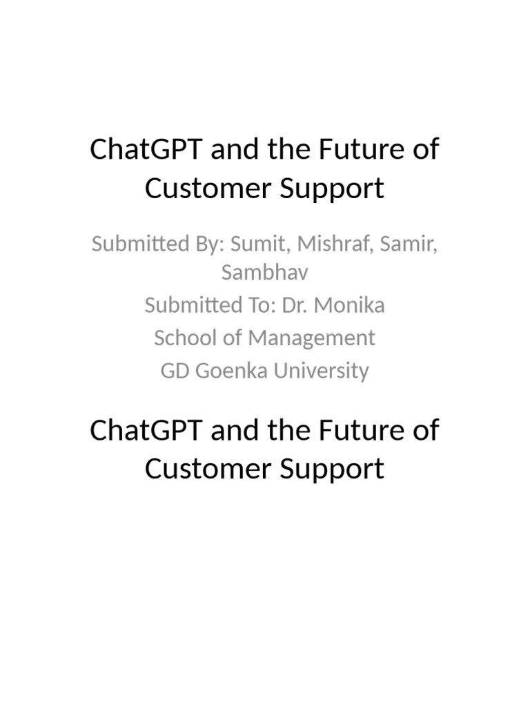 ChatGPT - Sumit Team | PDF