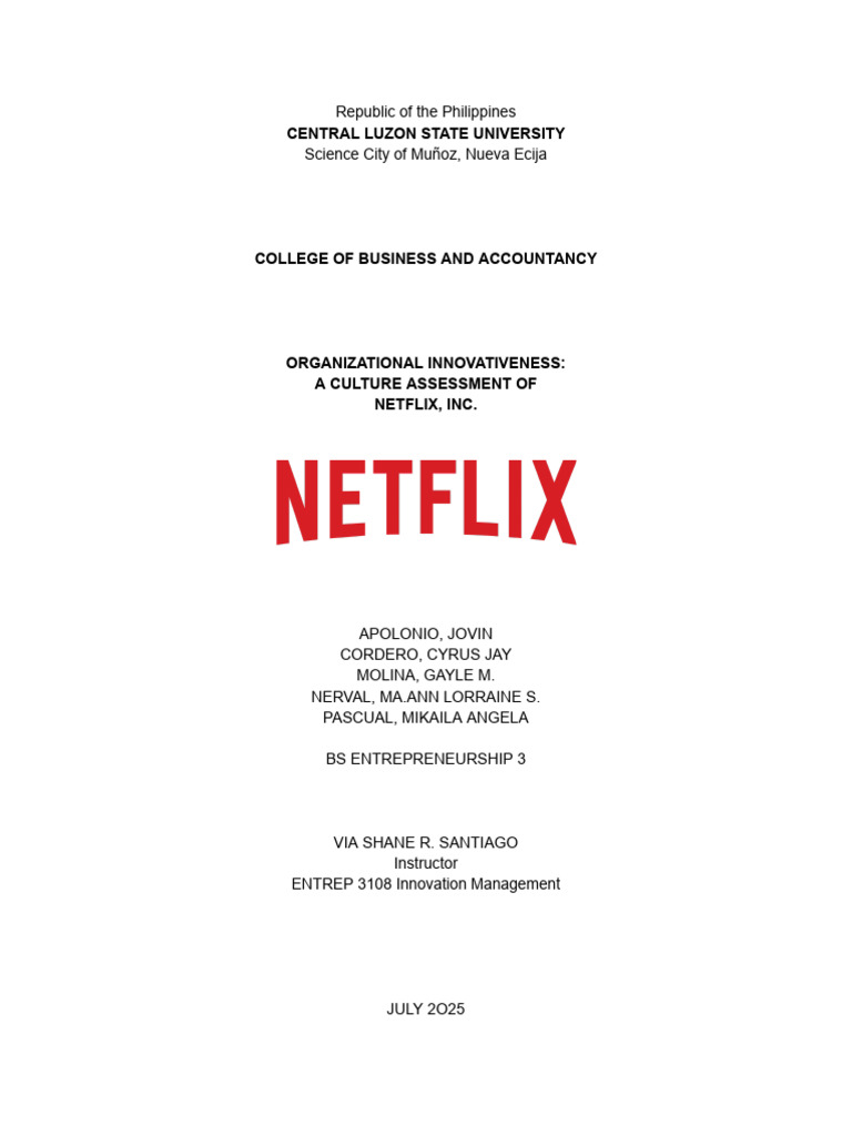 Group 4 Netflix Team Case Study 1 | PDF | Netflix | Streaming Media