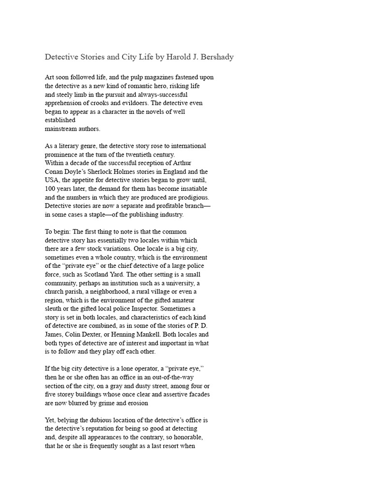 Modern Cities Research | PDF | Nancy Drew | Detective Fiction
