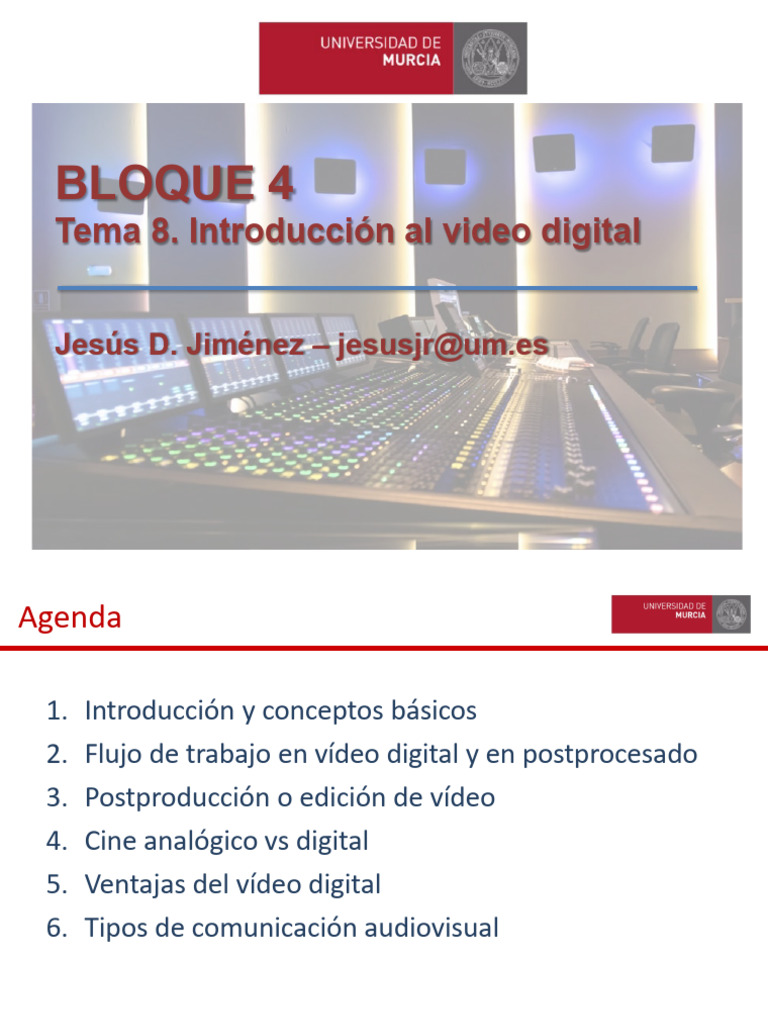Introducción al Video Digital y Edición | PDF | Vídeo | Video digital