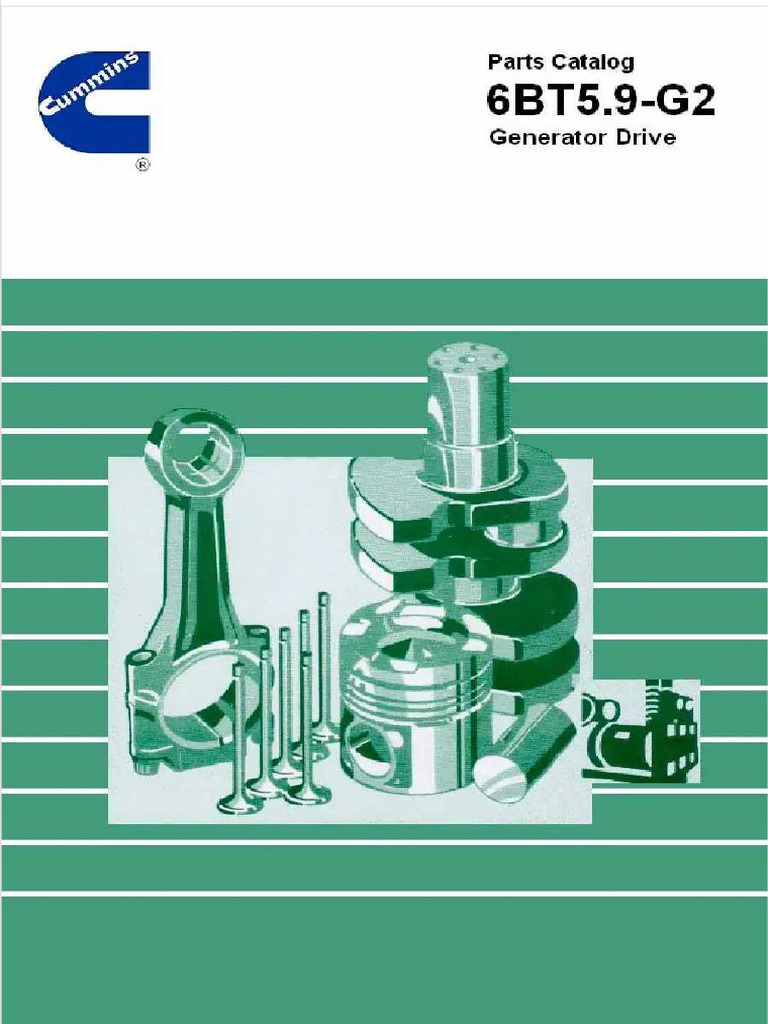 PDF Parts Catalog 6bt59 g2 Compress | PDF | Piston | Screw