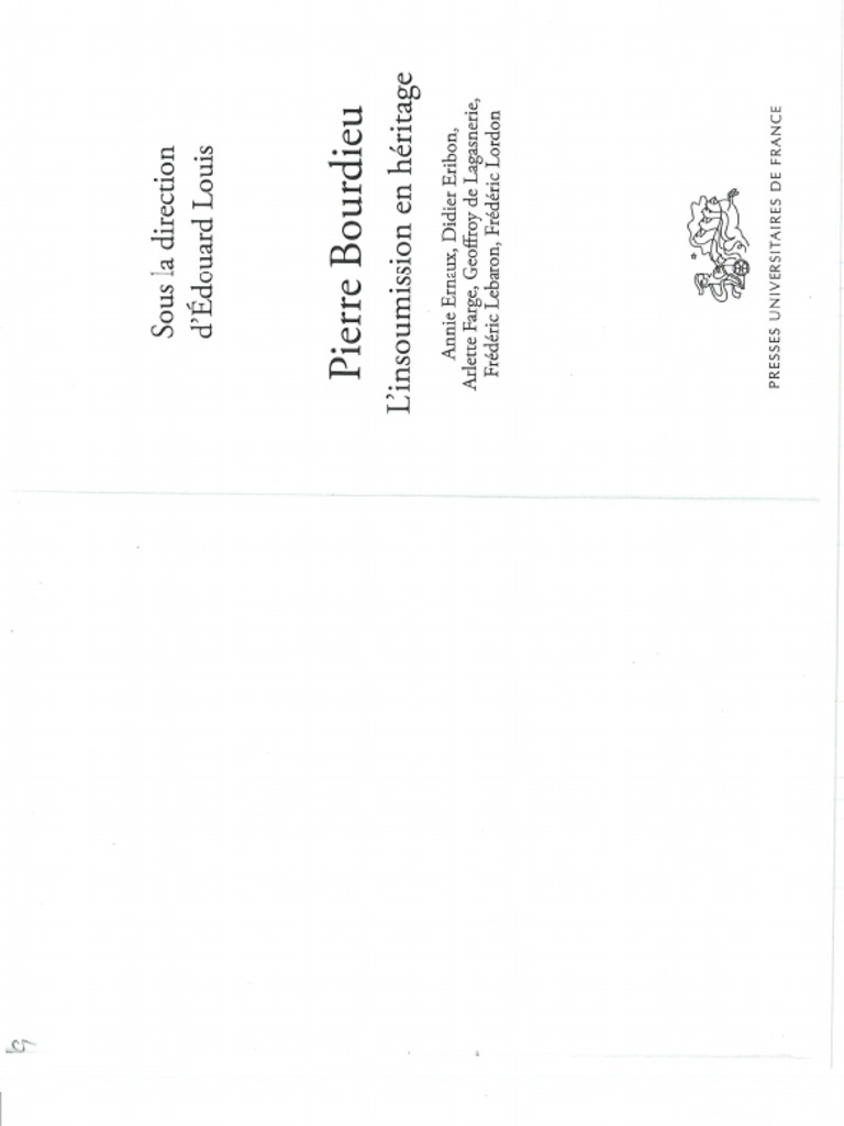 Edouard Louis Ed - Bourdieu | PDF