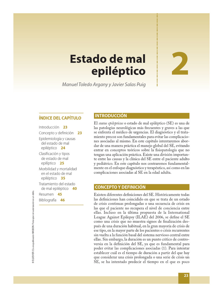 Estado de Mal Epiléptico | PDF | Epilepsia | Neuroimagen
