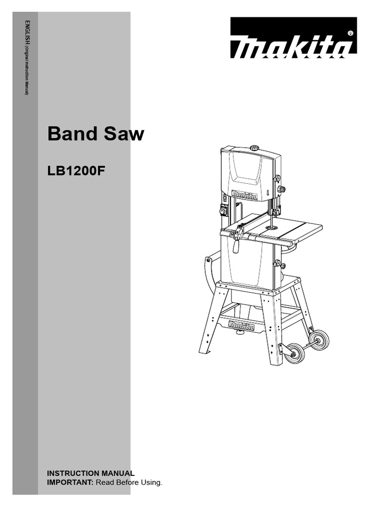 LB1200F Manual | PDF | Belt (Mechanical) | Screw