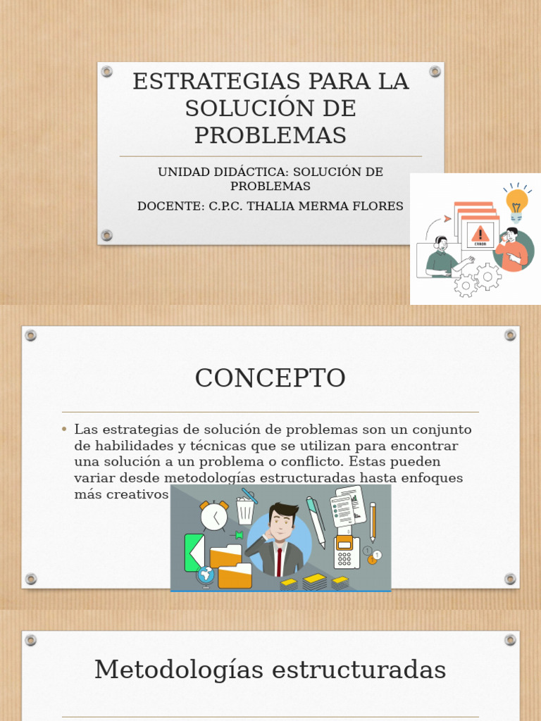 Estrategias para La Solución de Problemas | PDF | Heurístico | Método ...