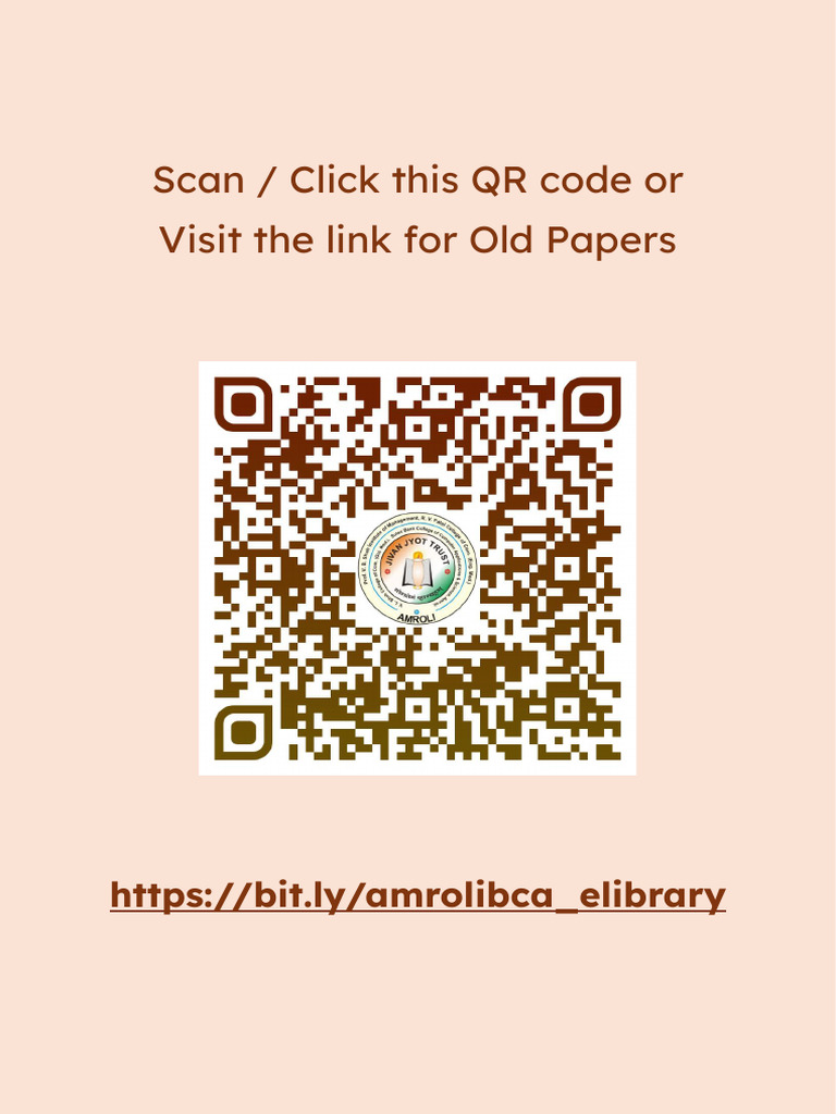 BCA Old Papers QR | PDF