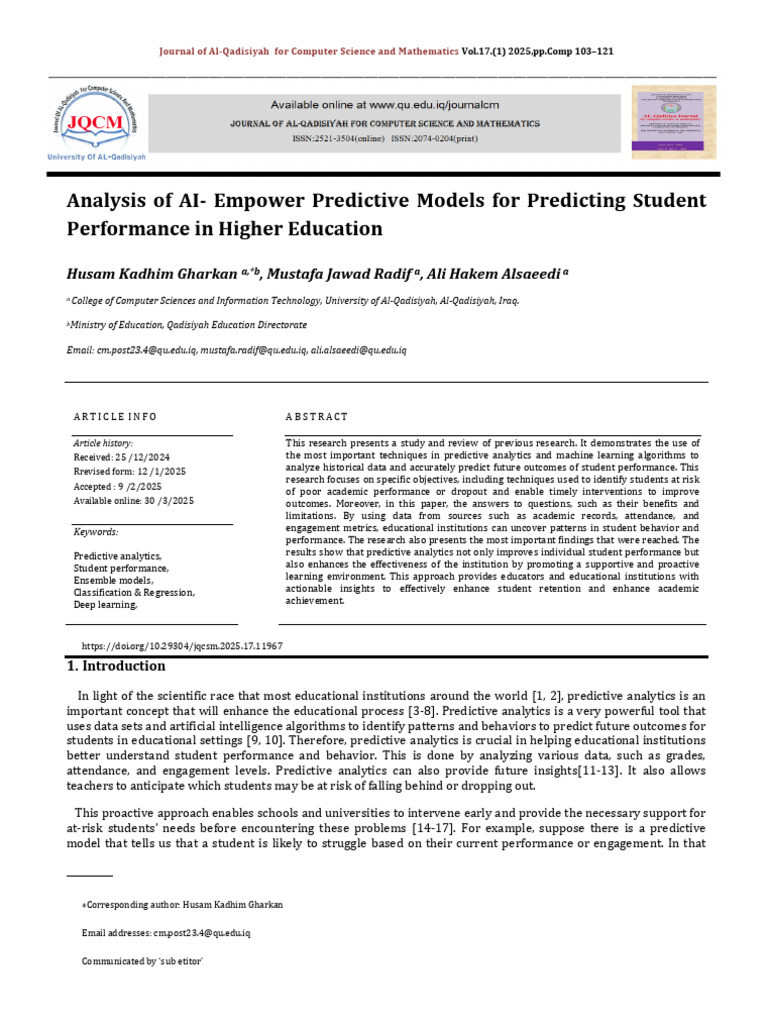 Predictive Models For AI | PDF | Machine Learning | Deep Learning