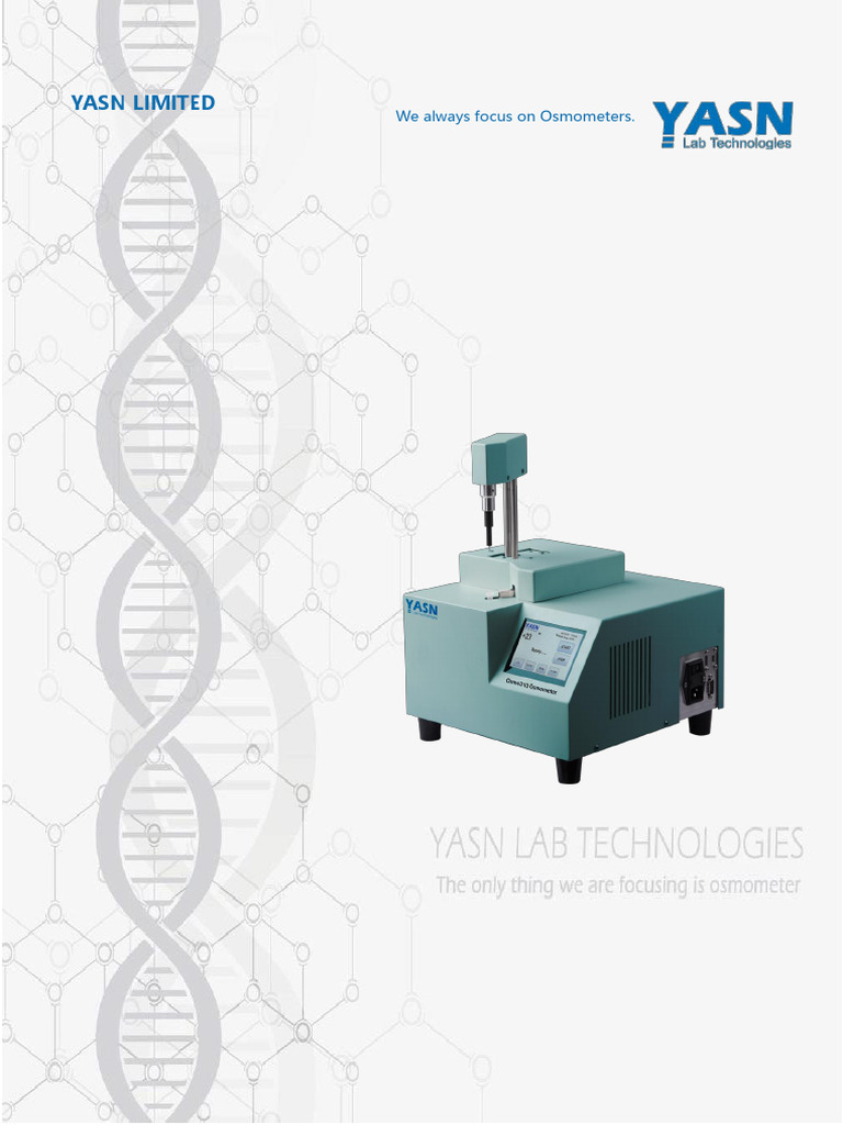 YASN Micro-Volume Freezing Point Osmometer | PDF | Melting Point ...