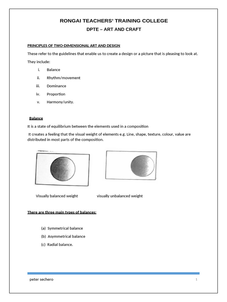 Principles | PDF | Composition (Visual Arts)