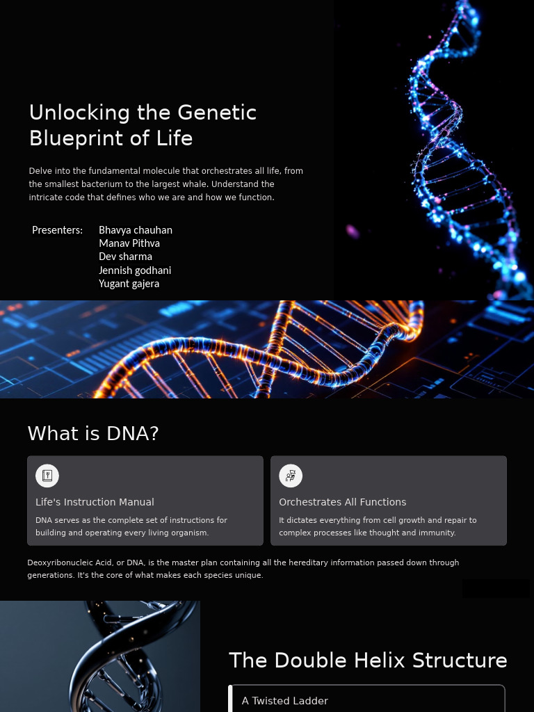Unlocking The Genetic Blueprint of Life | PDF | Dna | Gene