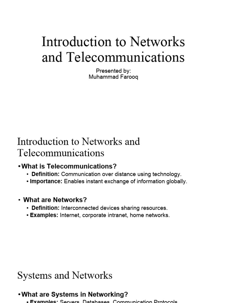 Network and Communication | PDF | Computer Network | Telecommunications